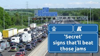 The ‘secret' signs waiting to help you jump gridlocked motorway ...