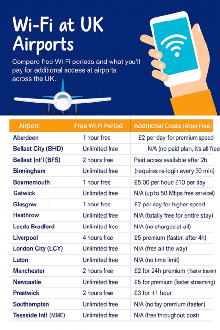 Free Wifi at UK airports Gatwick, Heathrow and Manchester - Wi-Fi